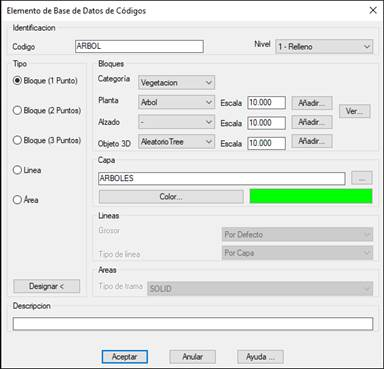 2.48.1. Elemento de Base de Datos de Códigos